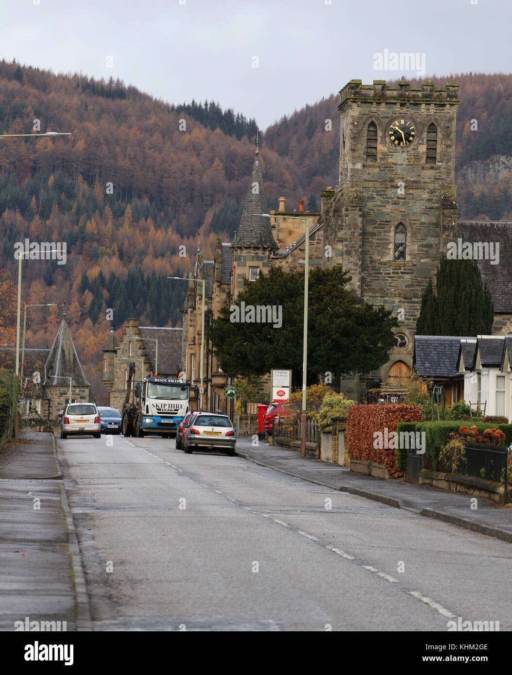 Birnam street scene Perthshire Scotland November 2017 Stock Photo - Alamy