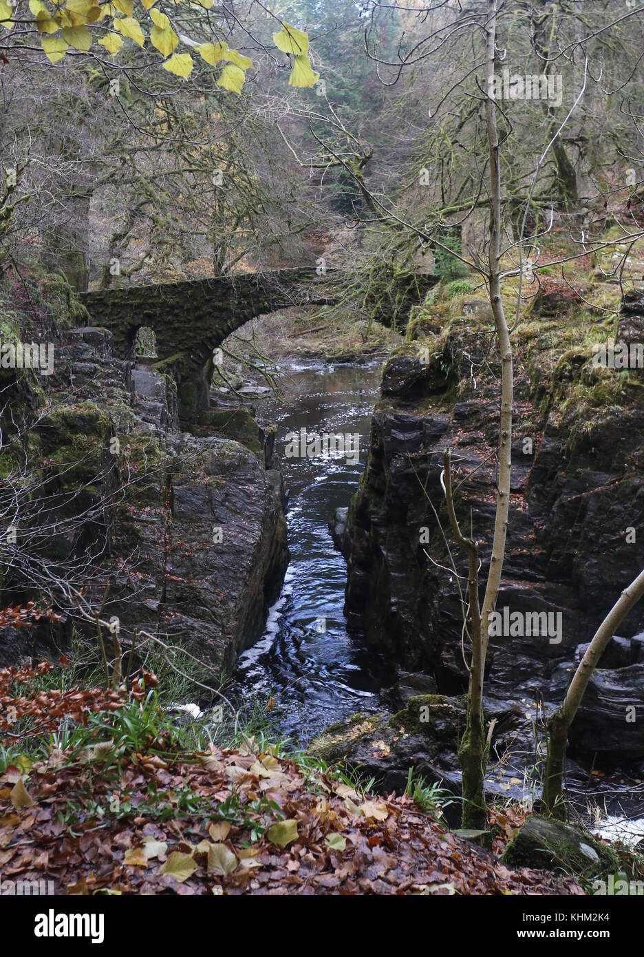 Bridge over River Braan The Hermitage Dunkeld Scotland November 2017 ...