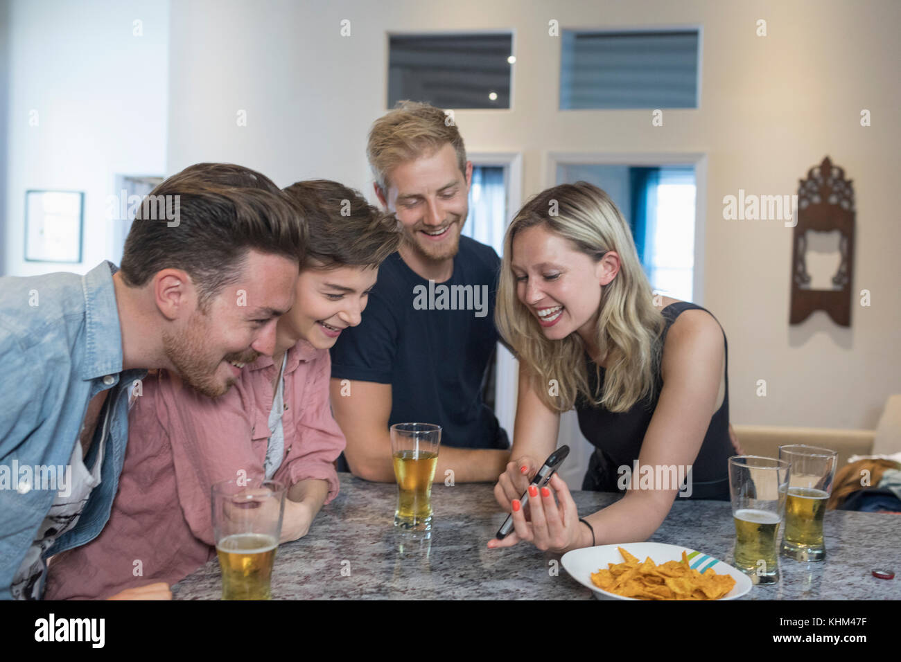 Friends at a party together Stock Photo - Alamy