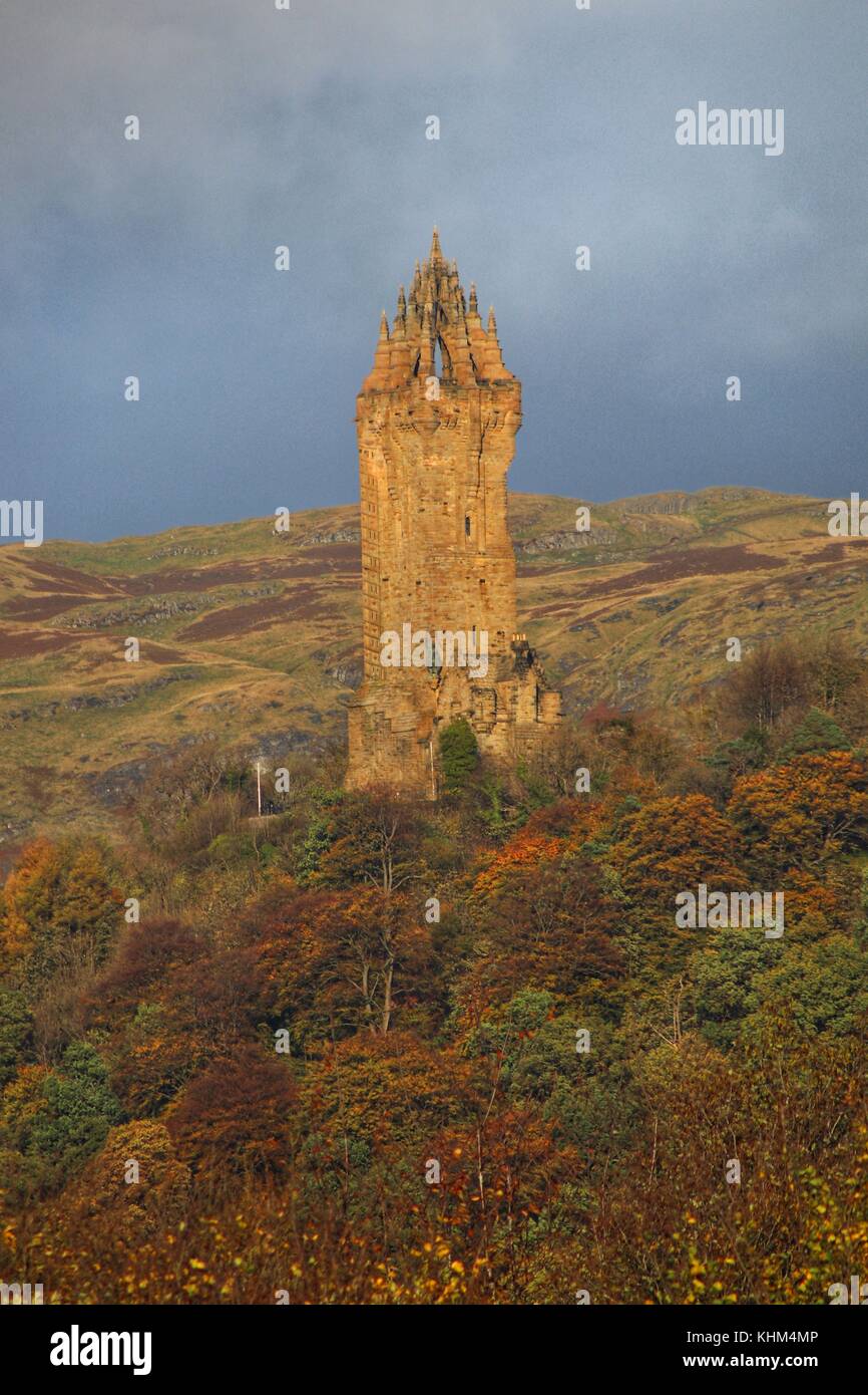 The Wallace Monument, Stirling, Scotland, Historic Stock Photo - Alamy