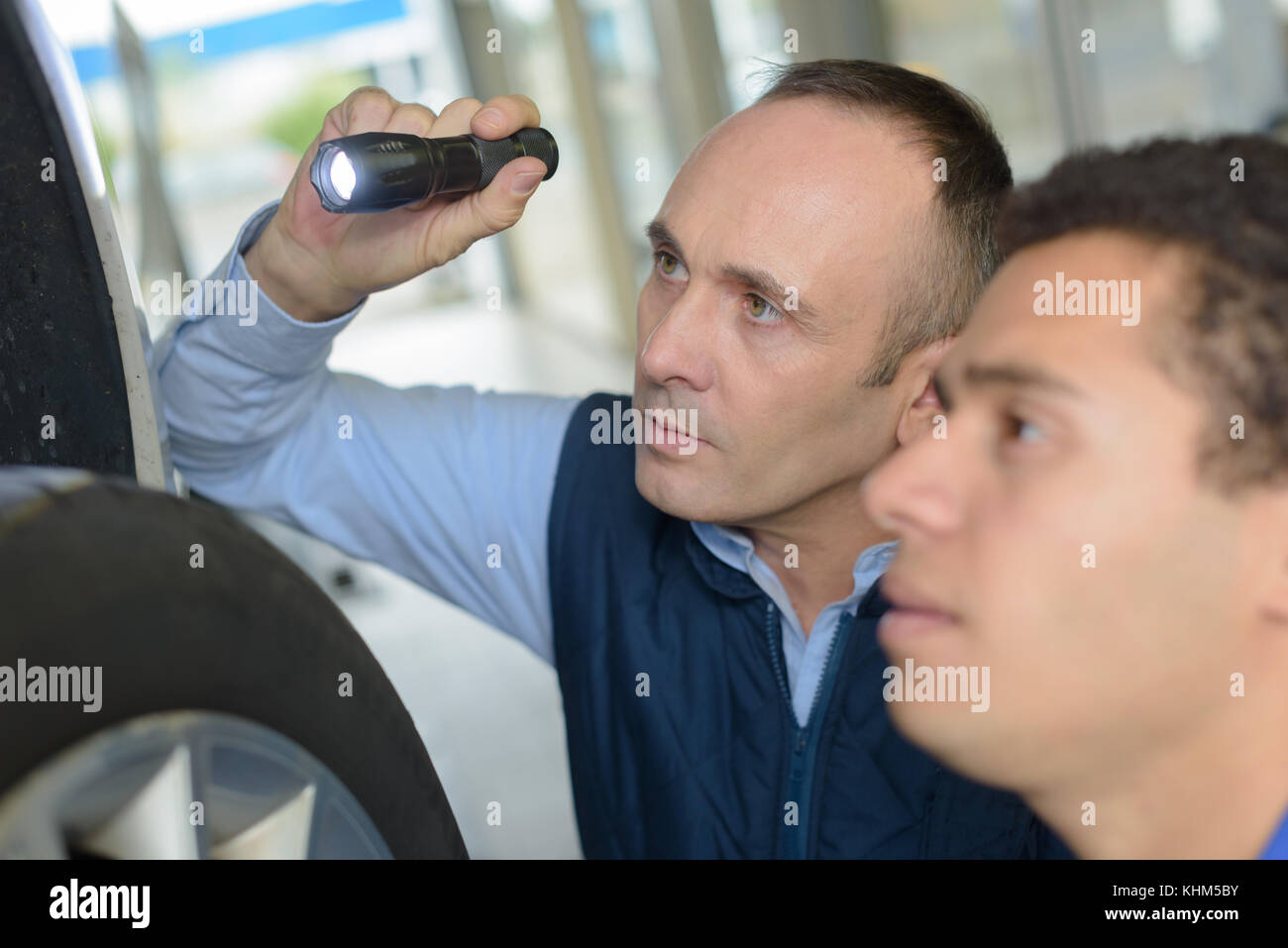 Car with flashlight hi-res stock photography and images - Alamy