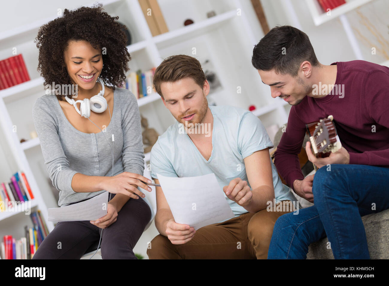 young artist composing a song Stock Photo - Alamy