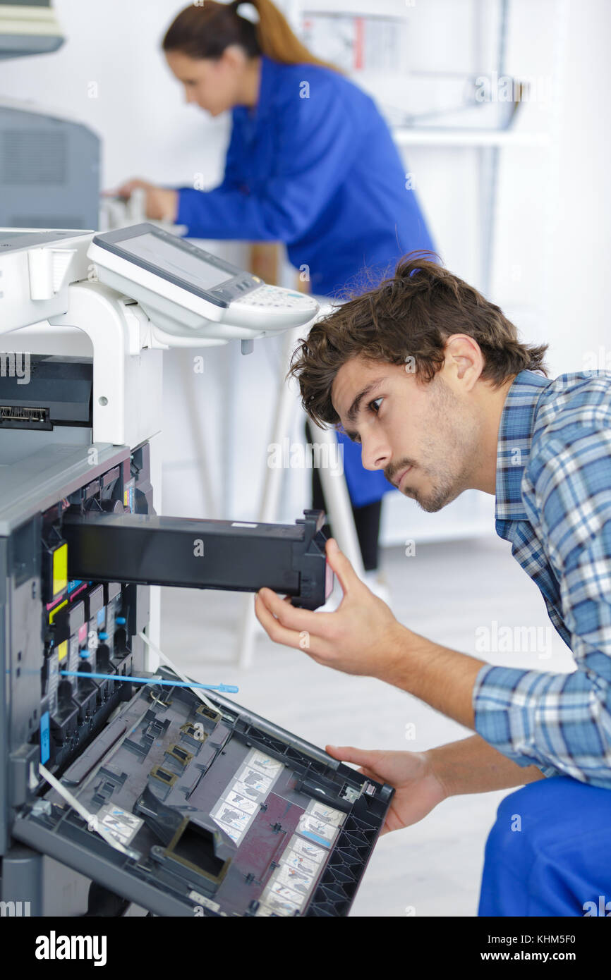 Print technician plotter hi-res stock photography and images - Alamy