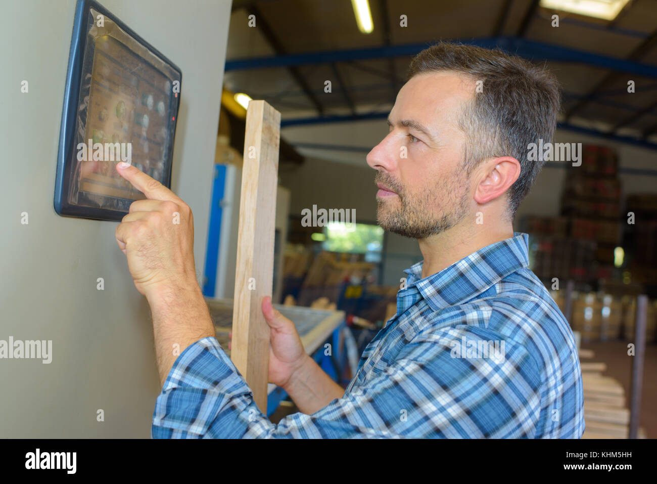 checking the computer for some stocks Stock Photo - Alamy
