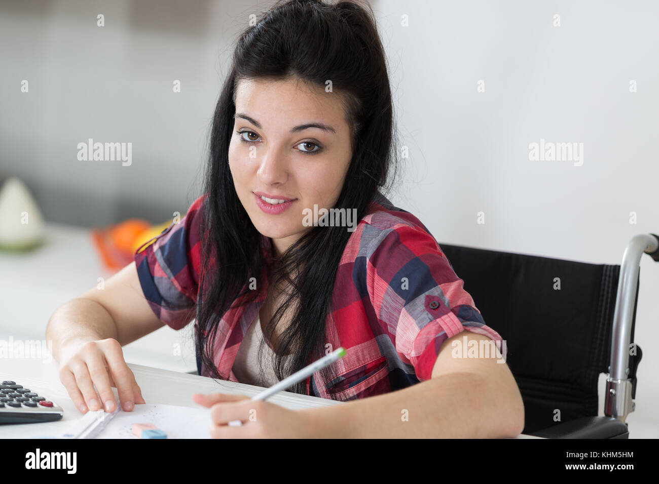 disabled young female student Stock Photo - Alamy