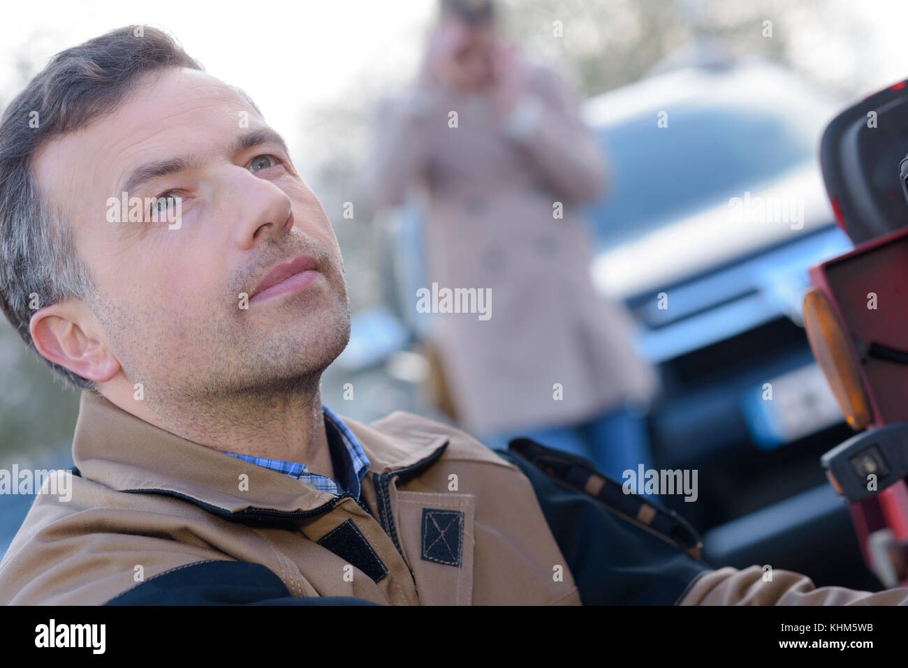 portrait of male worker Stock Photo - Alamy