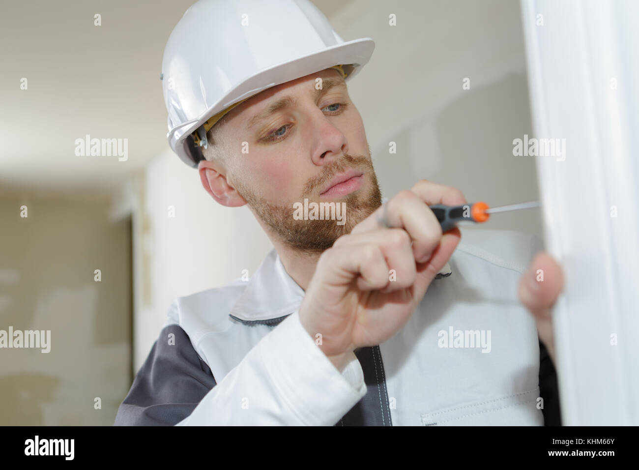 windows installation works Stock Photo - Alamy