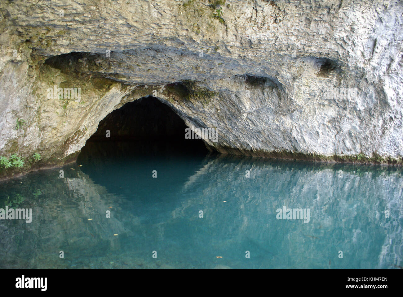 Cave in Plivice park, Croatia Stock Photo - Alamy