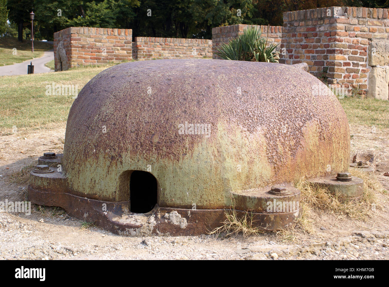 OLd iron bunker in Beograd's fortress Stock Photo - Alamy