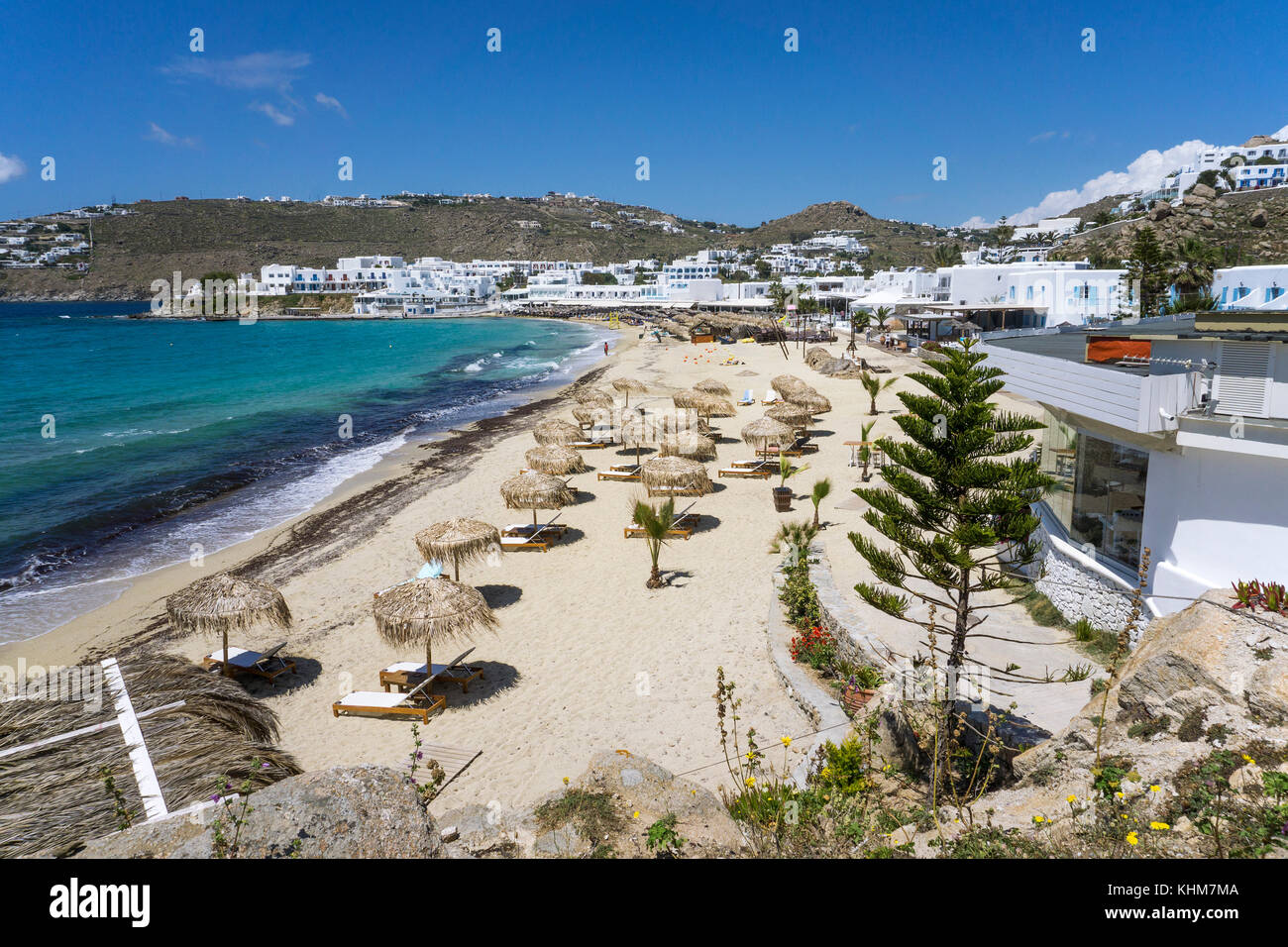Mykonos beach people hi-res stock photography and images - Alamy