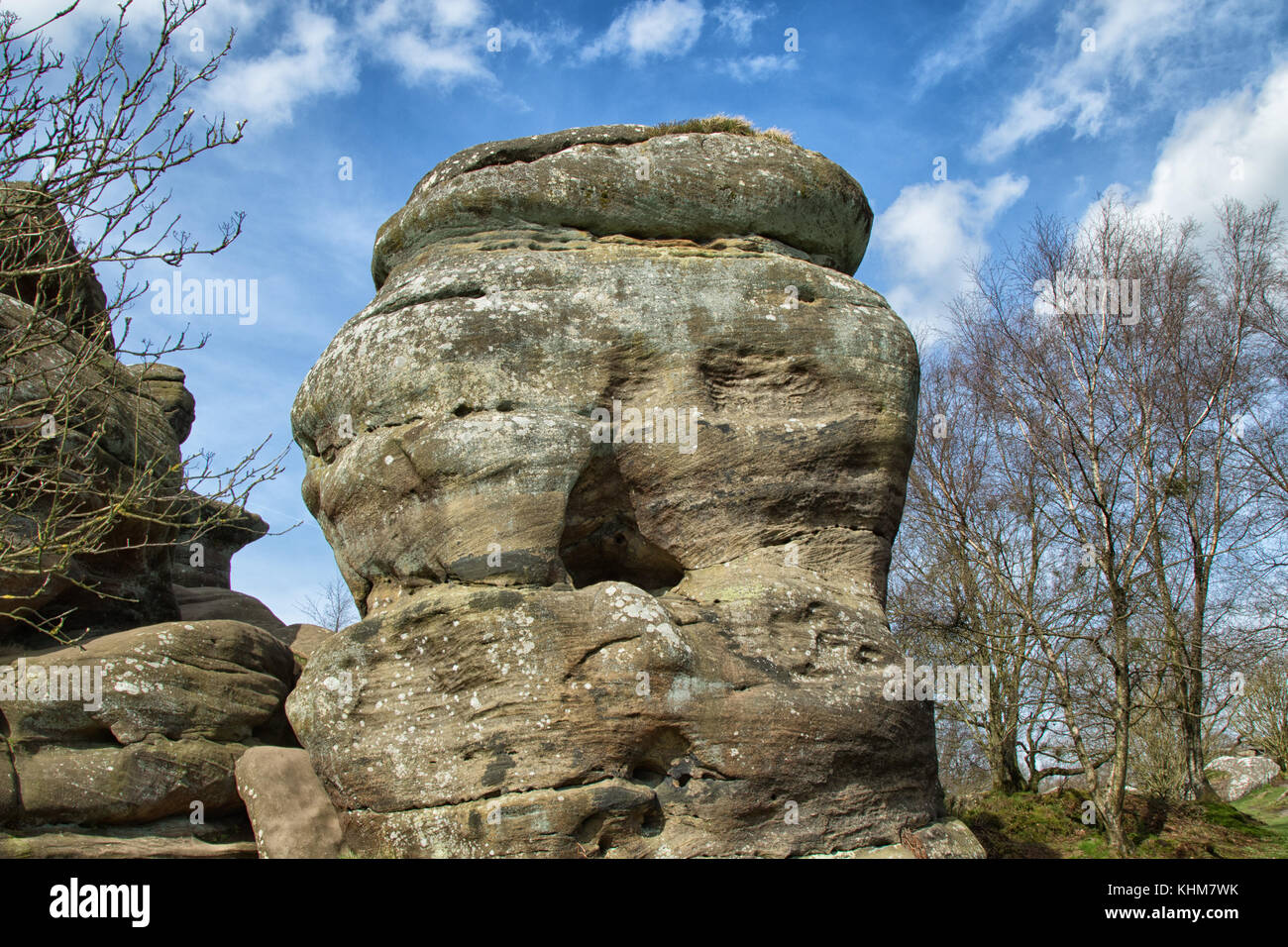 Brimham Rocks natural rock formations at Summerbridge,Harrogate,North ...