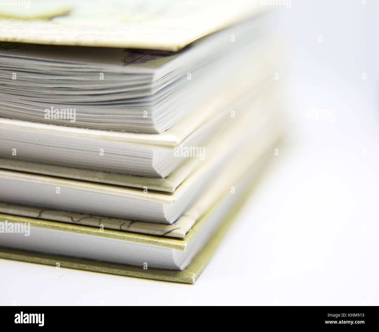 A beautiful closeup of a book. Stack of books. Shallow depth of field ...