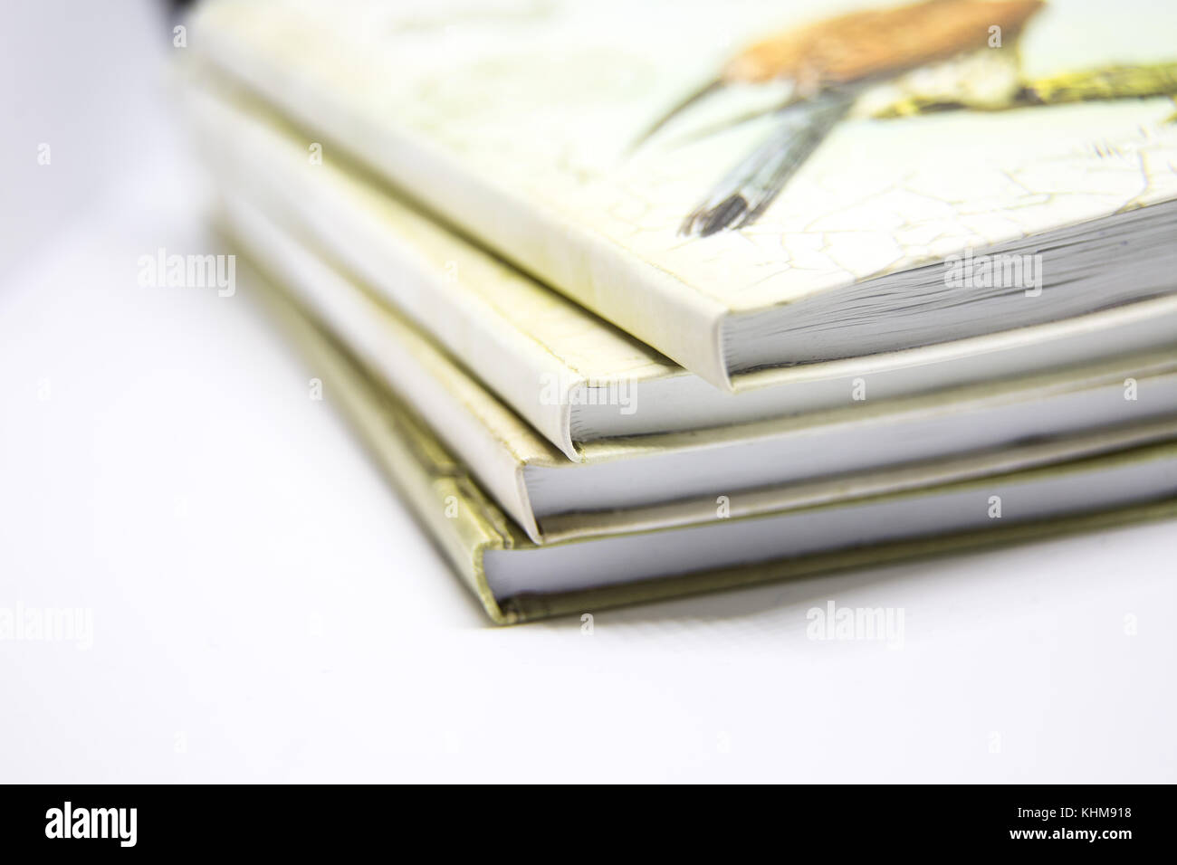 A beautiful closeup of a book. Stack of books. Shallow depth of field ...
