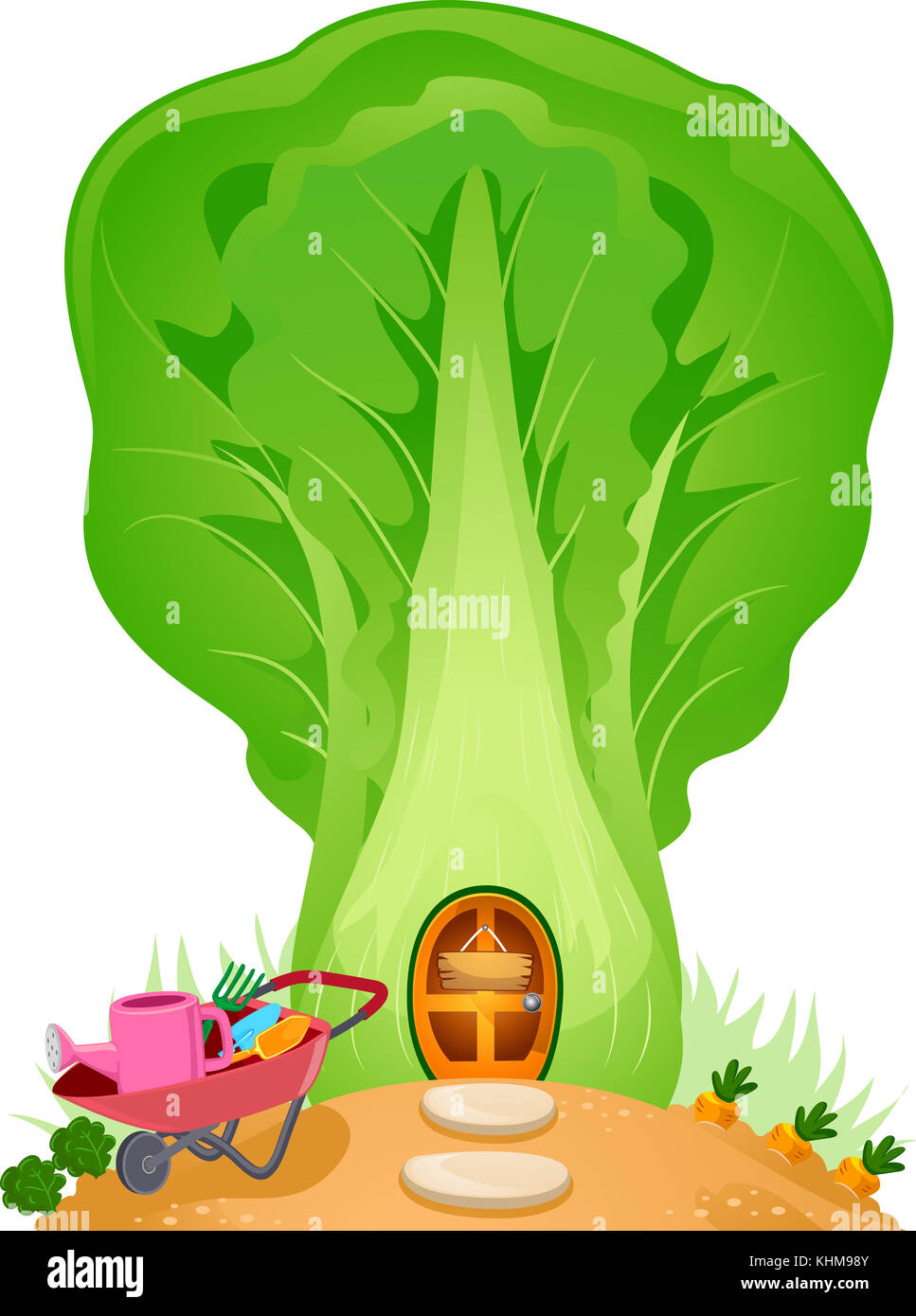 Colorful and Whimsical Illustration of a Fancy House Shaped Like a ...