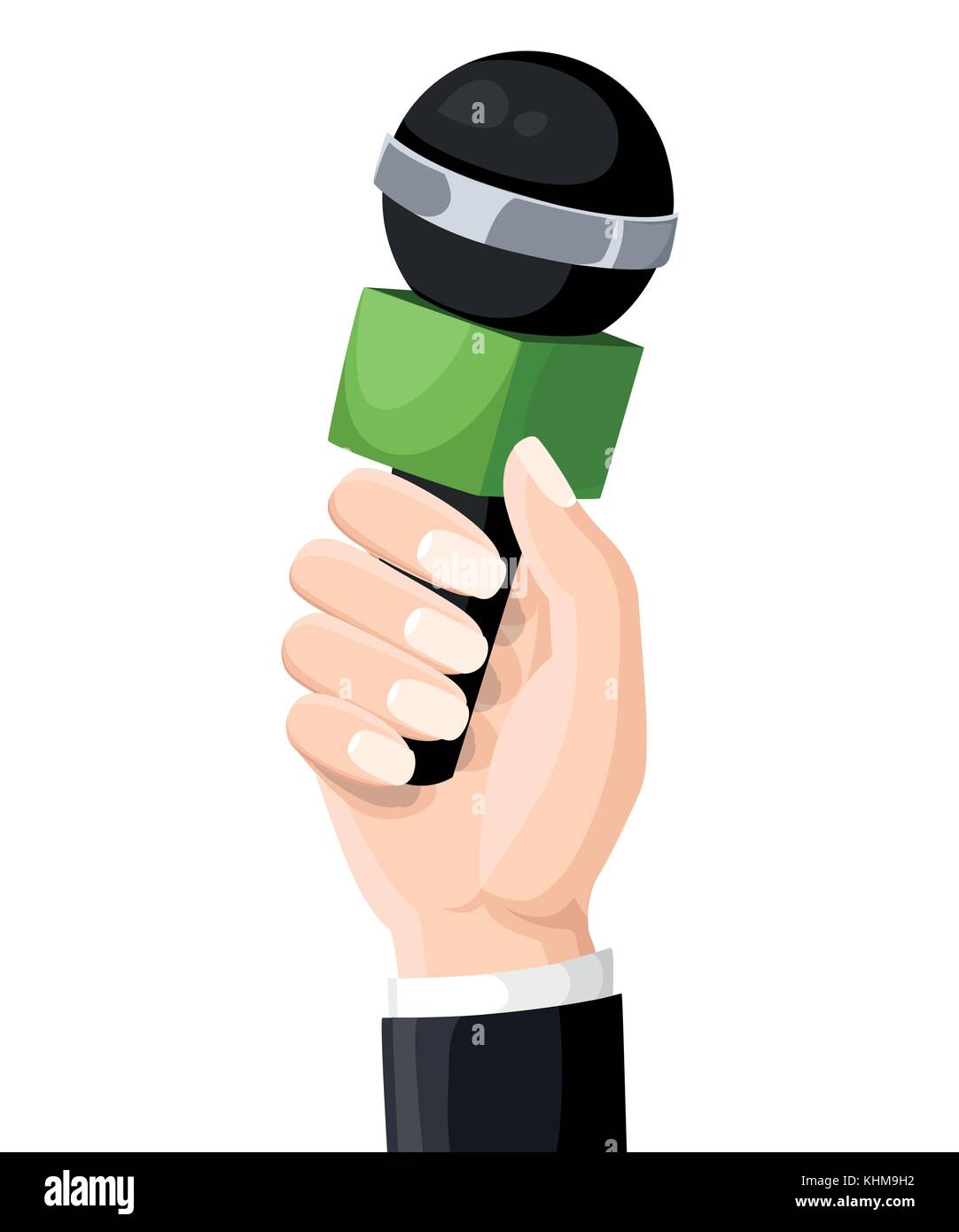 Microphone in modern conference Stock Vector Images - Alamy