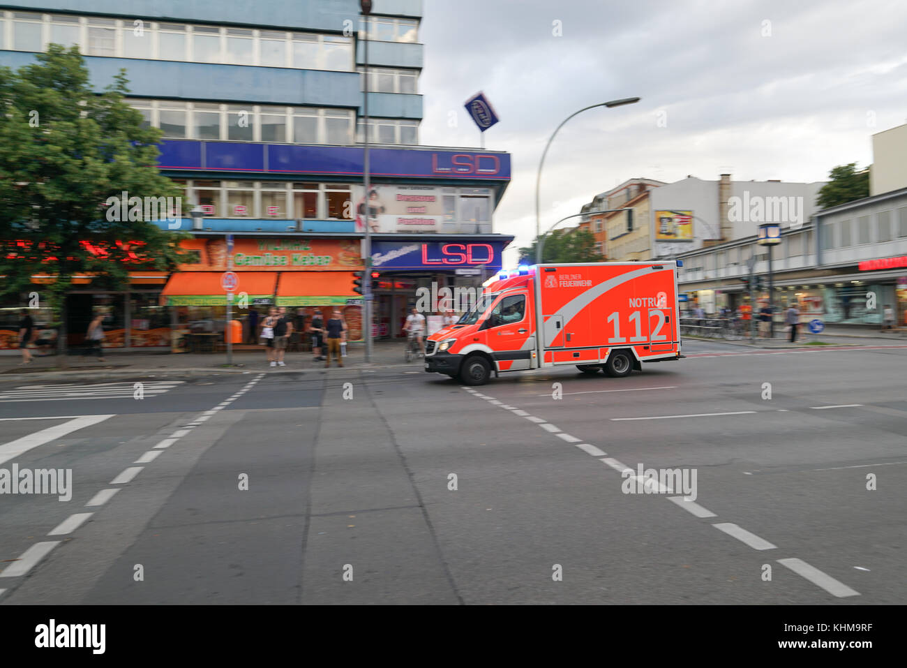 Ambulance in Berlin Germany Stock Photo - Alamy