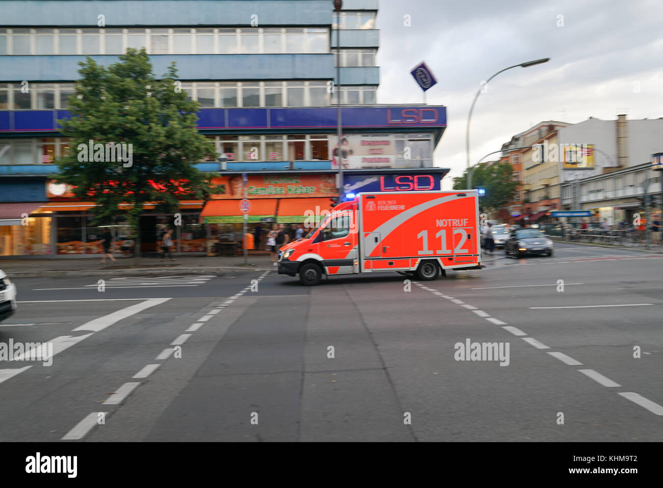 Ambulance in Berlin Germany Stock Photo - Alamy