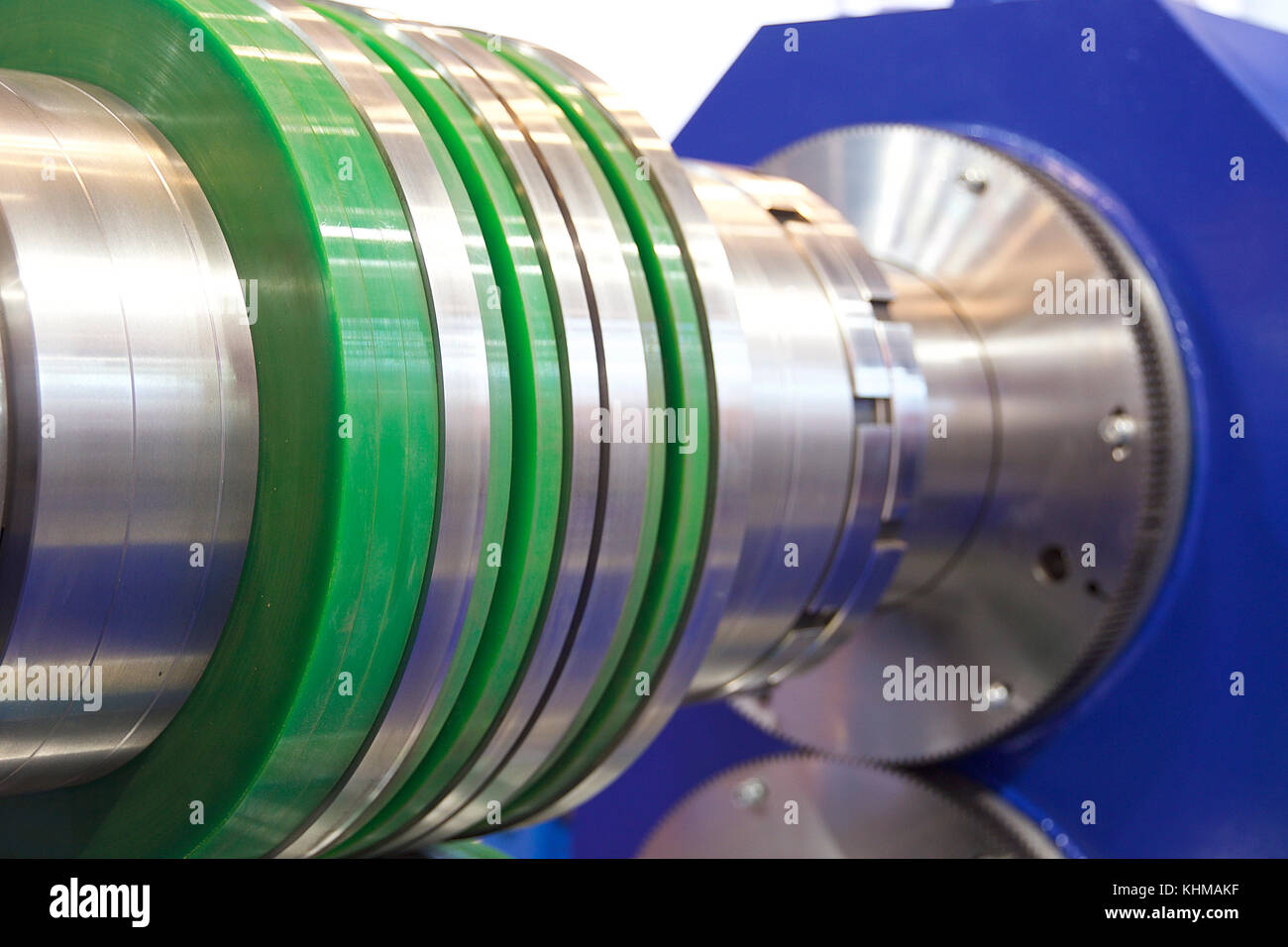 Various metal elements of rolls of rolling mills, machine tools Stock ...