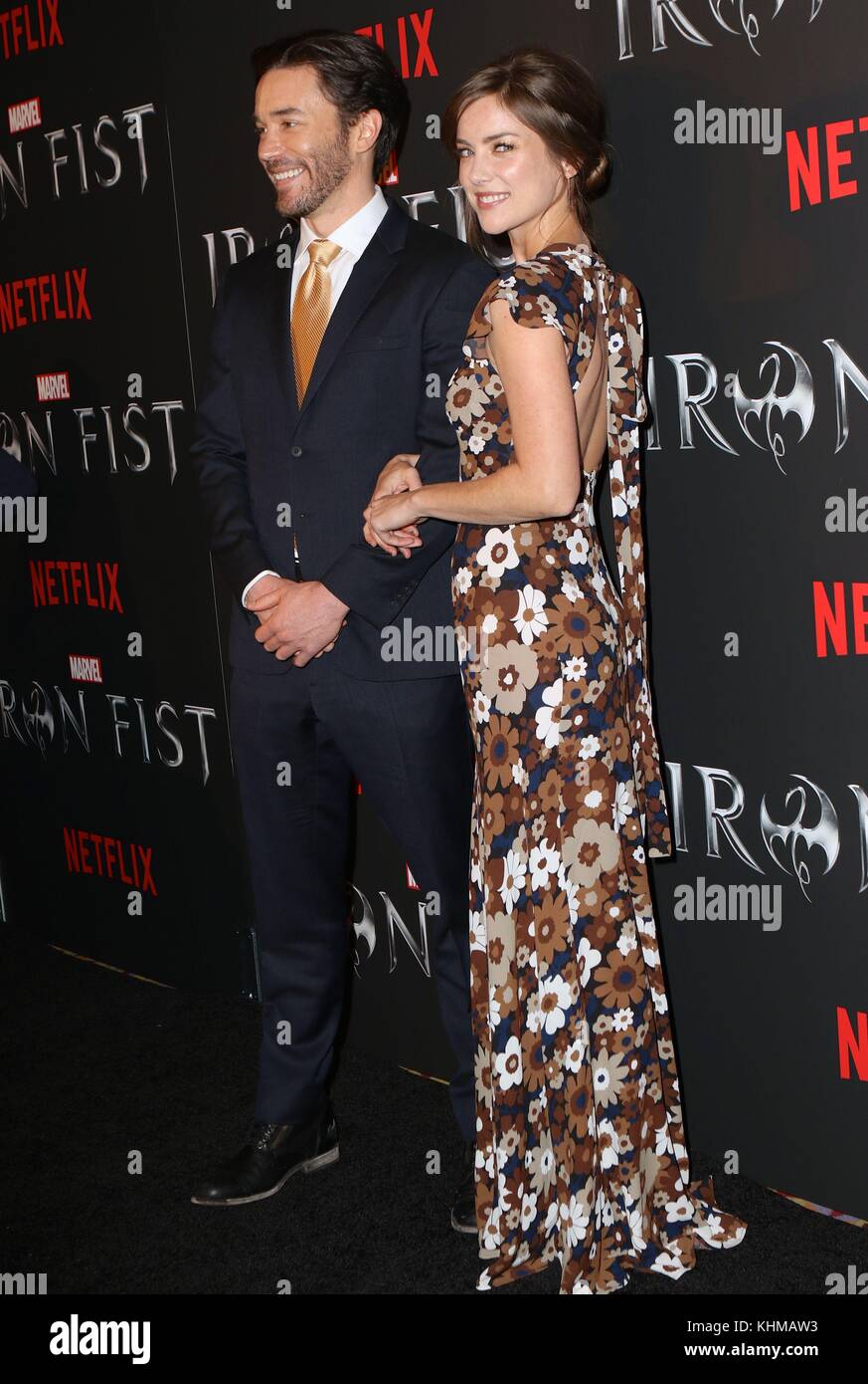 NEW YORK, NY - MARCH 15: Jessica Stroup, Tom Pelphrey attends Marvel's ...