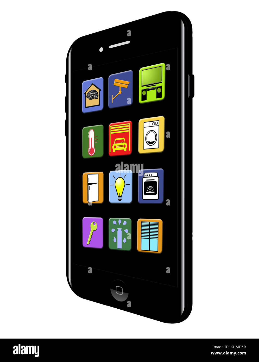 Smart Home phone app icons are shown here Stock Photo - Alamy