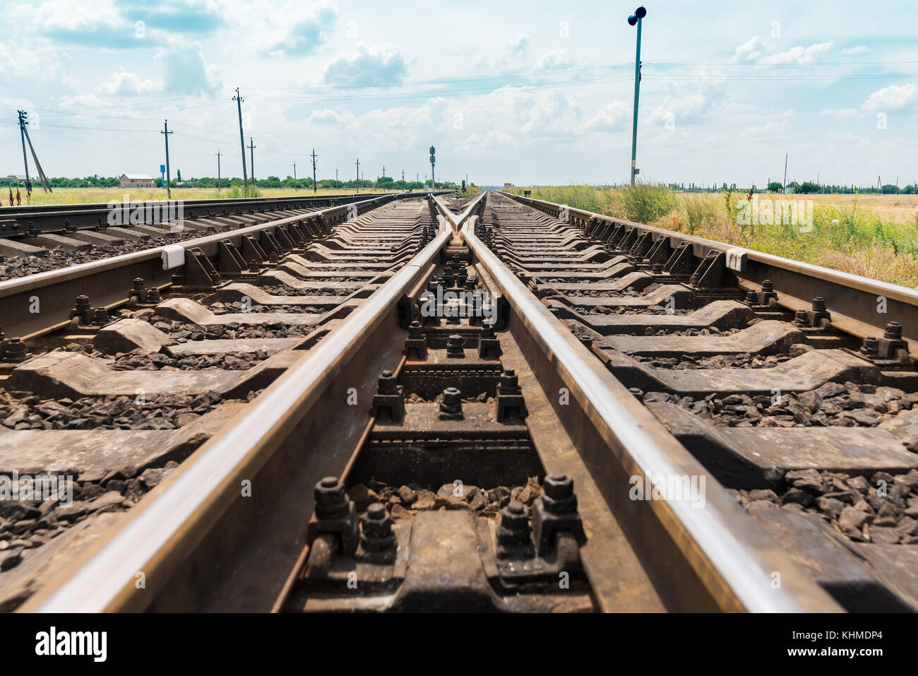 railroad crossing closeup Stock Photo - Alamy