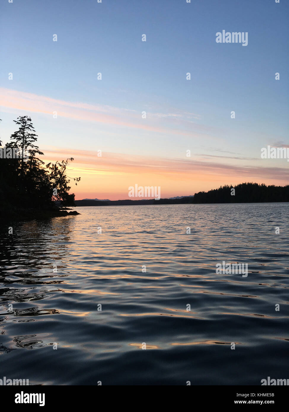 Pacific Ocean Sunset - West Coast, BC Stock Photo - Alamy
