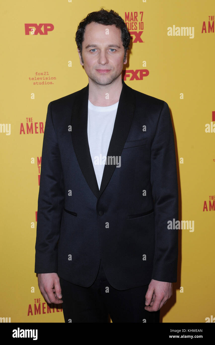 NEW YORK, NY - FEBRUARY 25: Matthew Rhys attends 'The Americans' Season ...