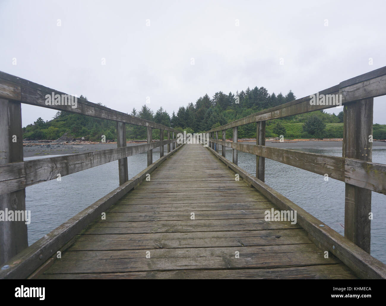 Bridge - Friendly Cove, BC Stock Photo - Alamy