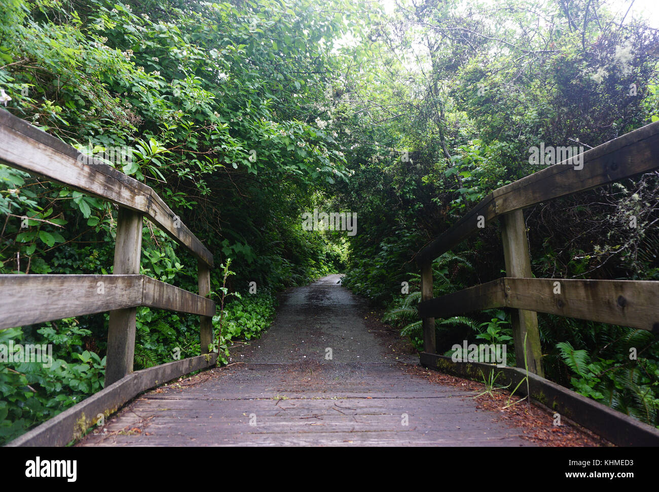 Bridge - Friendly Cove, BC Stock Photo - Alamy