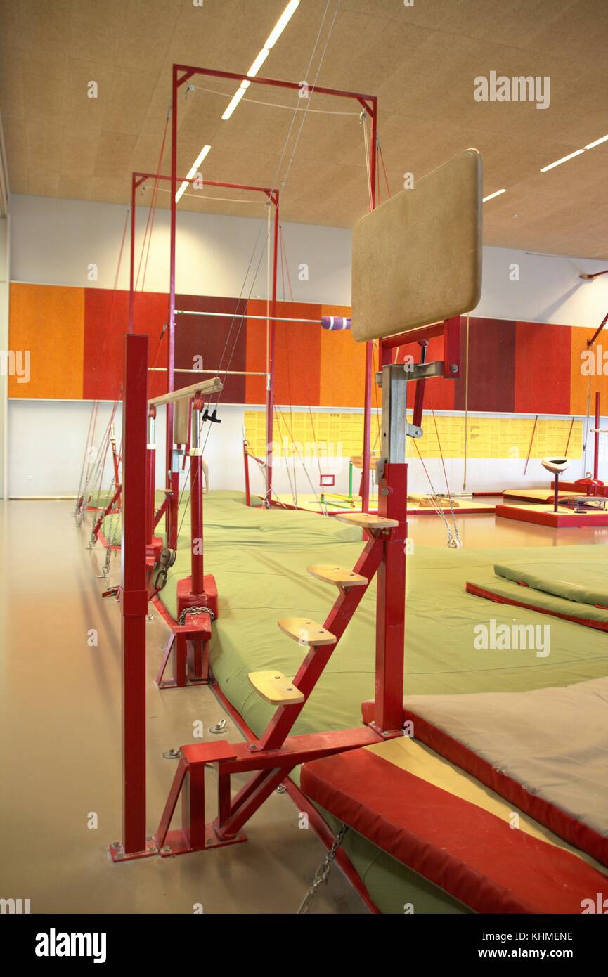 Gymnastic equipment in a gym in the Faroe Islands Stock Photo - Alamy