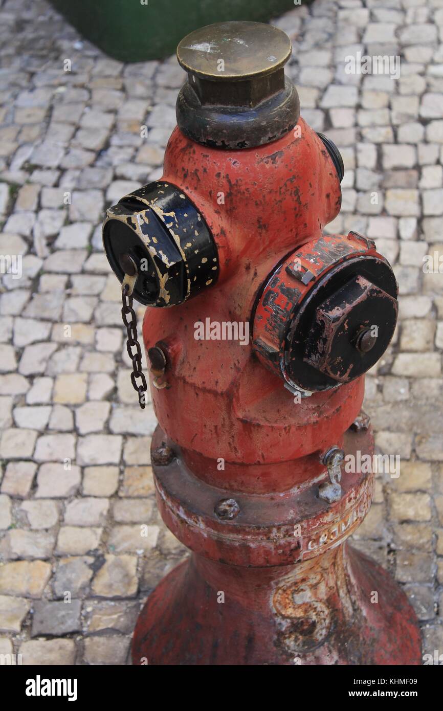 Old fire hydrant in the street Stock Photo - Alamy
