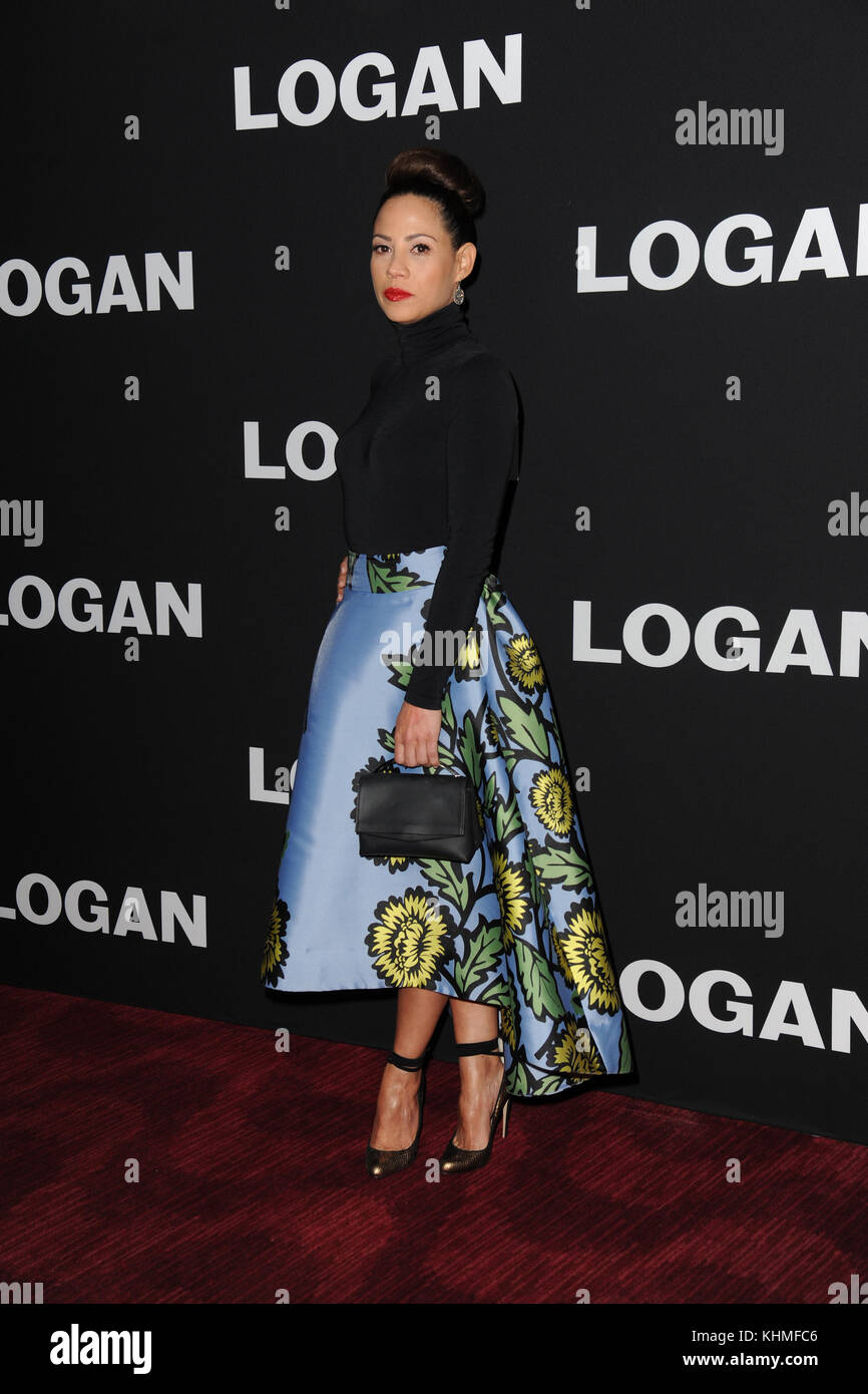 NEW YORK, NY - FEBRUARY 25: Elizabeth Rodriguez attends the 'Logan' New ...