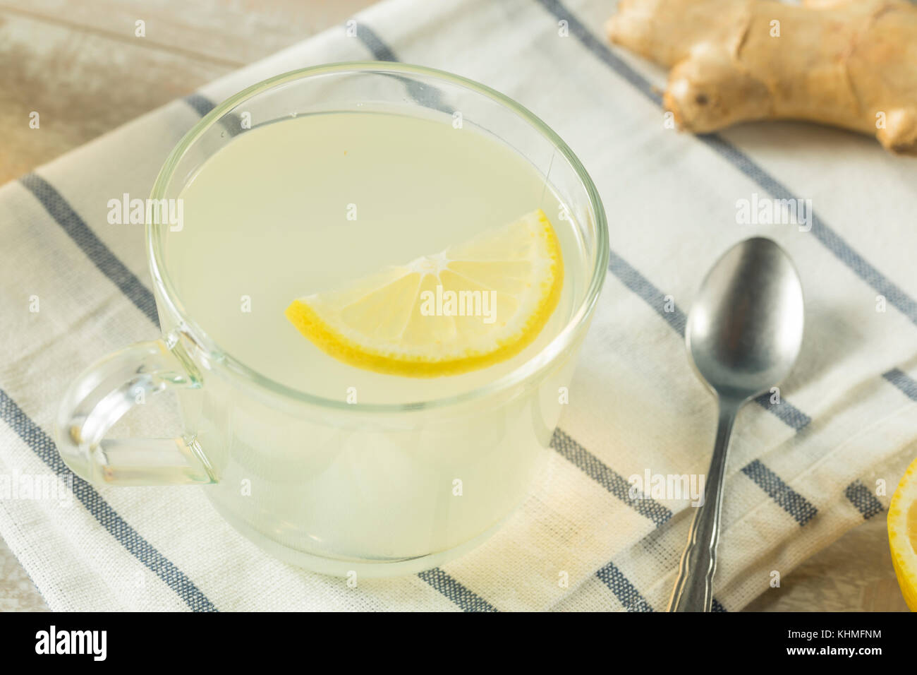 Healthy Homemade Lemon Ginger Tea with Organic Honey Stock Photo - Alamy