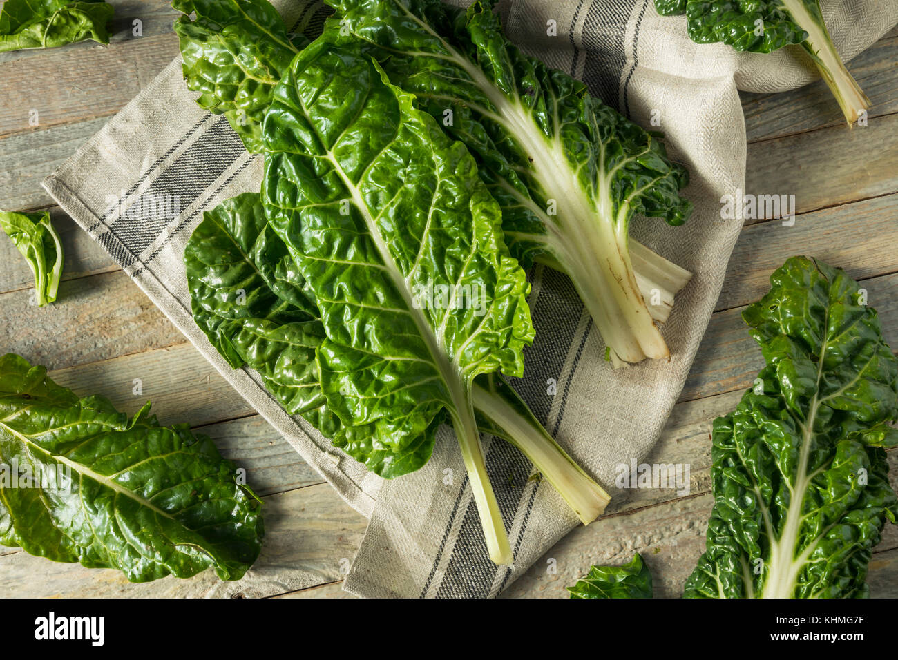 Raw Organic Green Swiss Chard Ready to Cook Stock Photo - Alamy