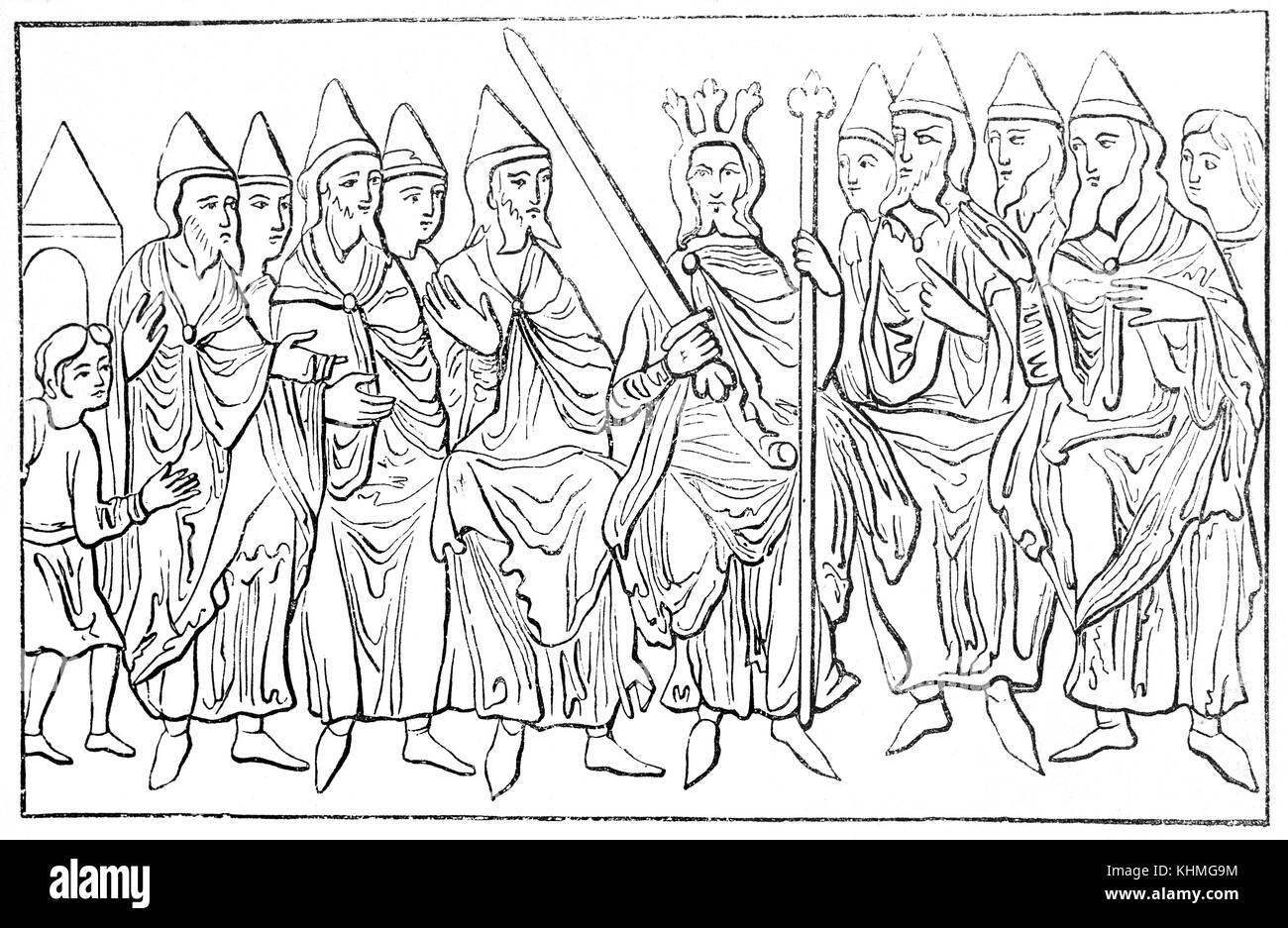 Anglo saxons 11th century Black and White Stock Photos & Images - Alamy