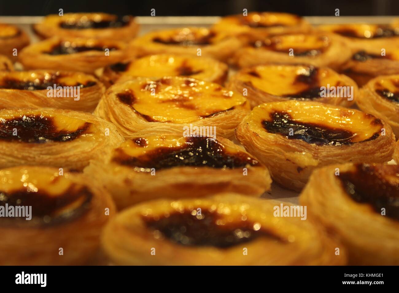 Delicious Belem cakes Stock Photo - Alamy