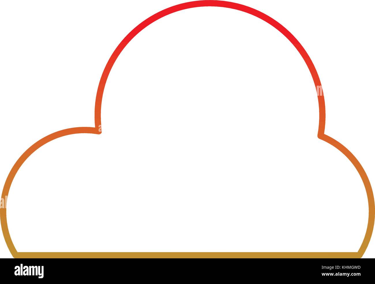 line cute natural cloud weather in the sky vector illustration Stock ...