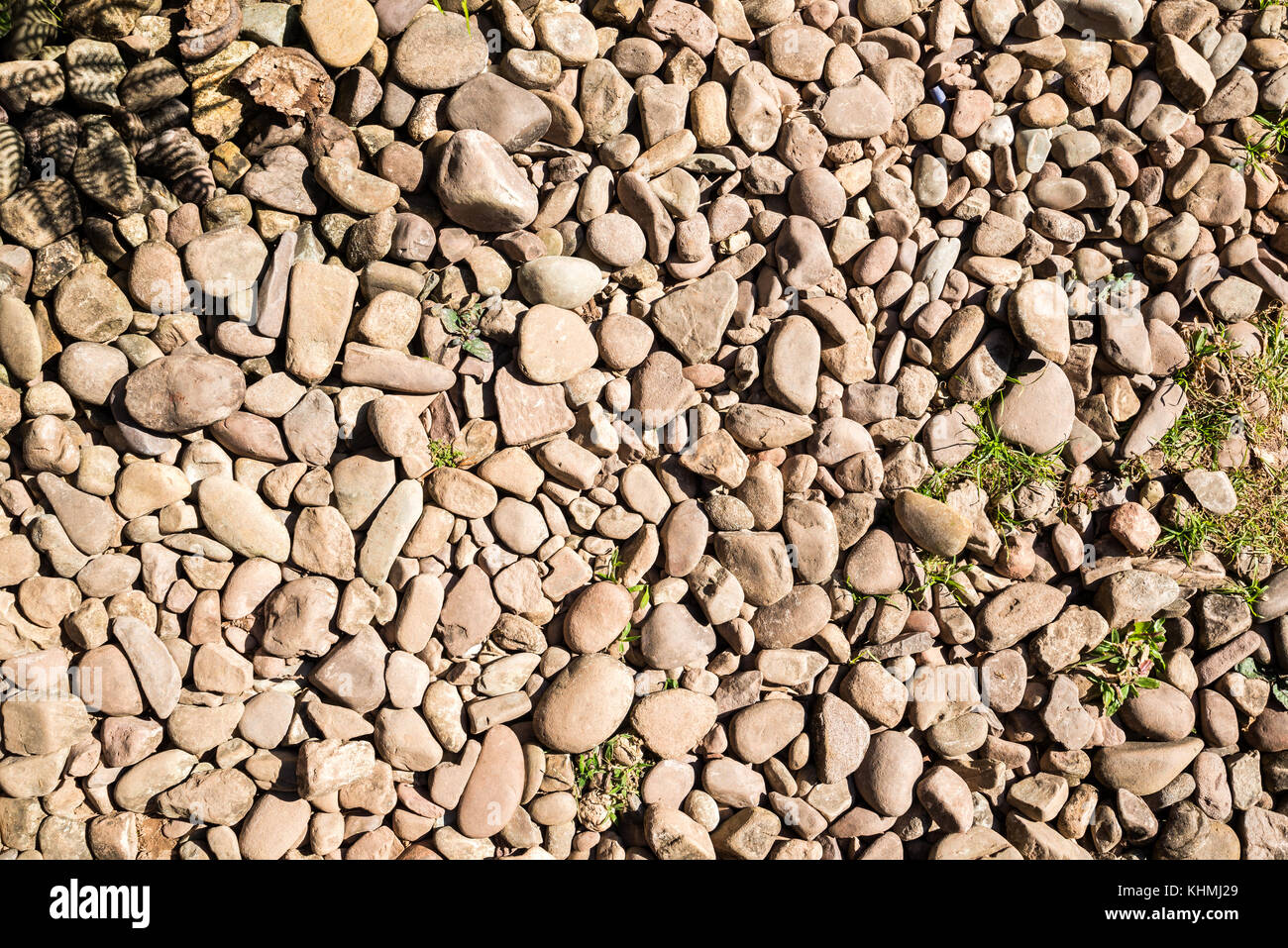 Brown stone on a ground floor with some weed, Background picture Stock ...
