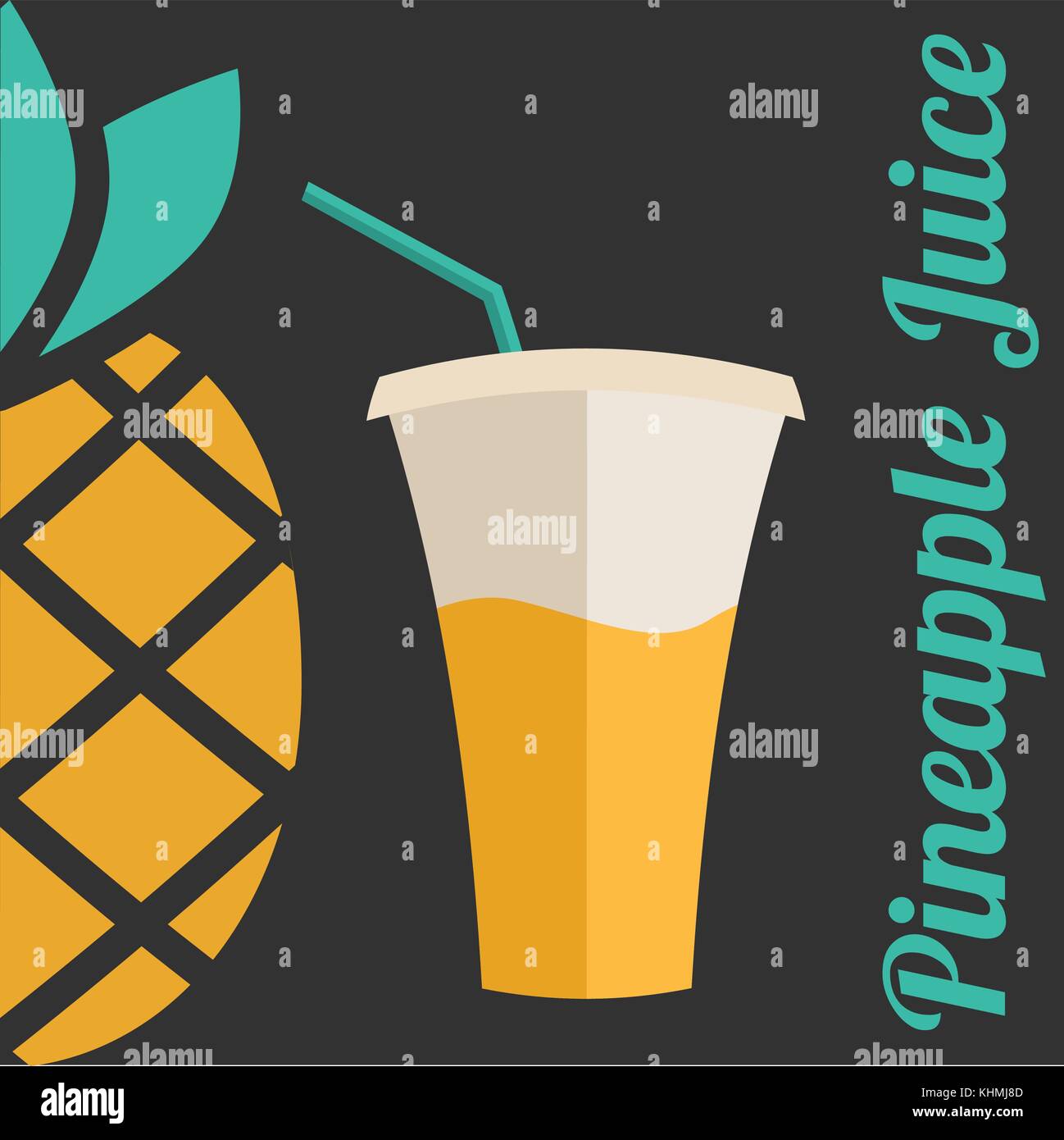 Pineapple juice banner or menu Stock Vector Image & Art - Alamy
