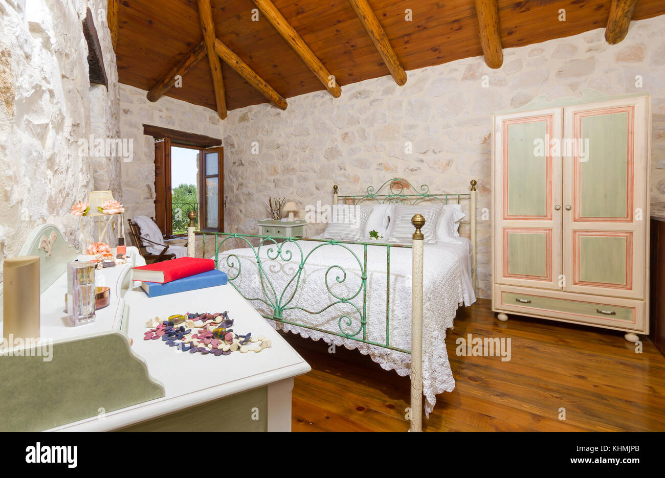 interior of a luxury traditional stone apartment Stock Photo - Alamy