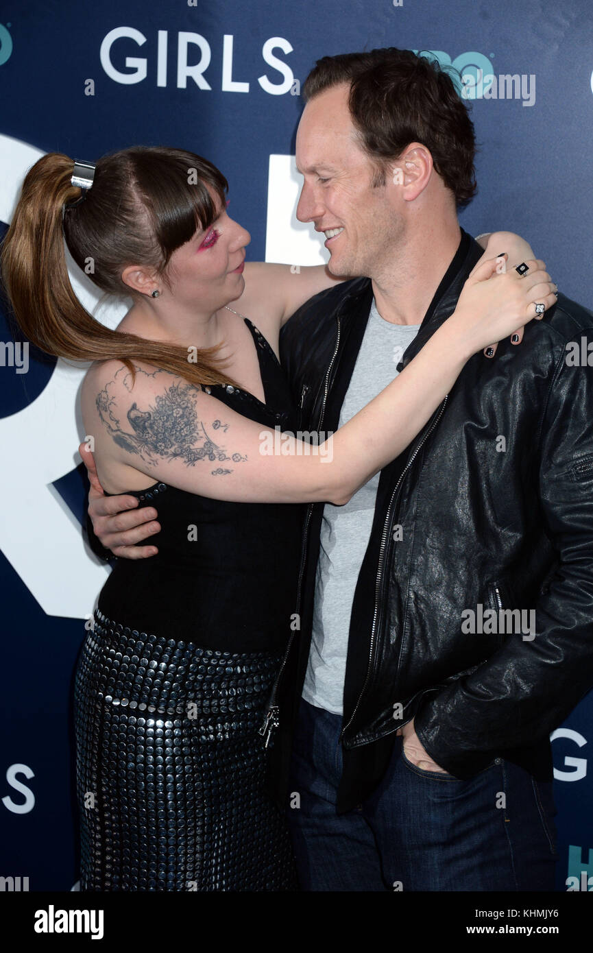 NEW YORK, NY - FEBRUARY 02: Lena Dunham, Patrick Wilson attends The New ...