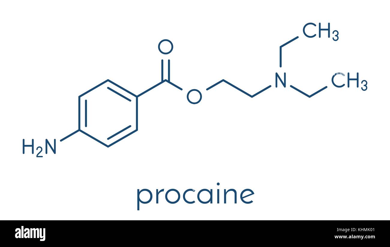Procaine topical anesthetic drug Stock Vector Images - Alamy