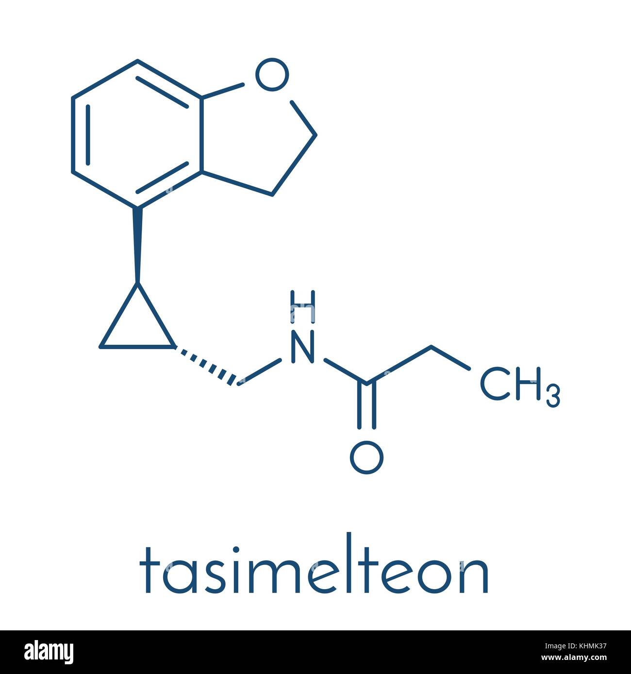 Tasimelteon sleep disorder drug molecule Skeletal formula Stock Vector Image & Art - Alamy