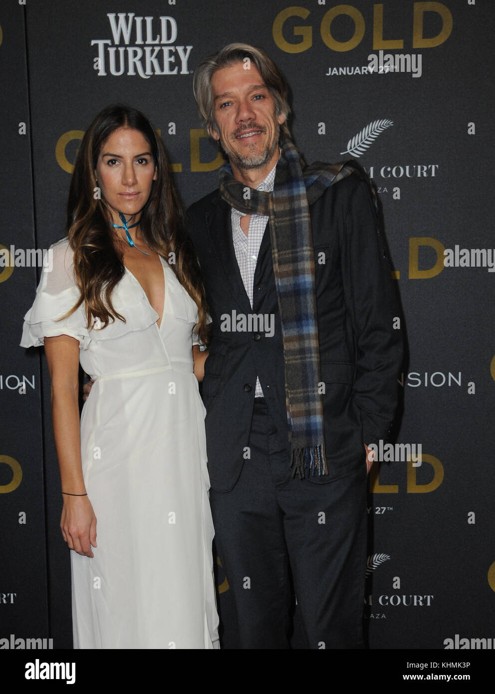 NEW YORK, NY - JANUARY 17: Stephen Gaghan, Minnie Mortimer attends TWC ...