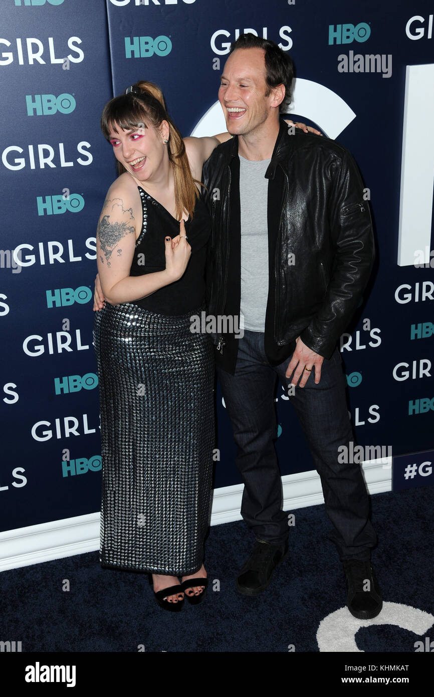 NEW YORK, NY - FEBRUARY 02: Lena Dunham, Patrick Wilson attends The New ...