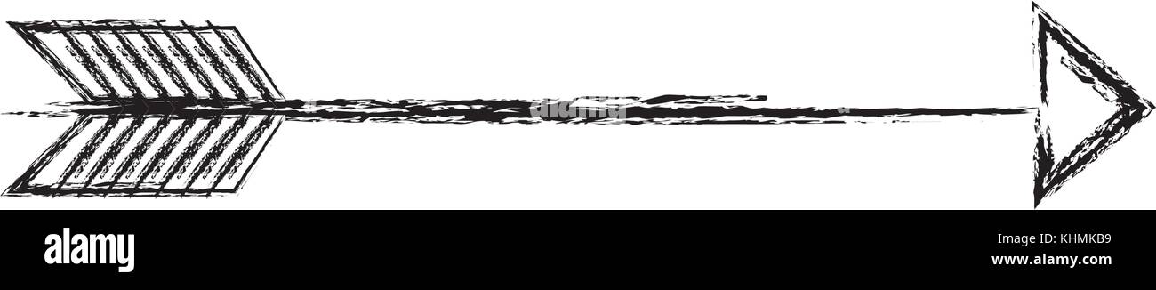 figure arrow element with pointer style design vector illustration ...