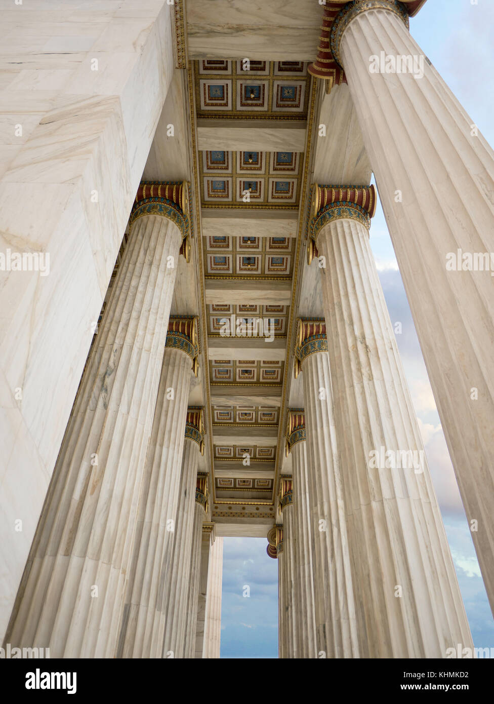 ancient greek pillars and columns in Athens Greece Stock Photo - Alamy