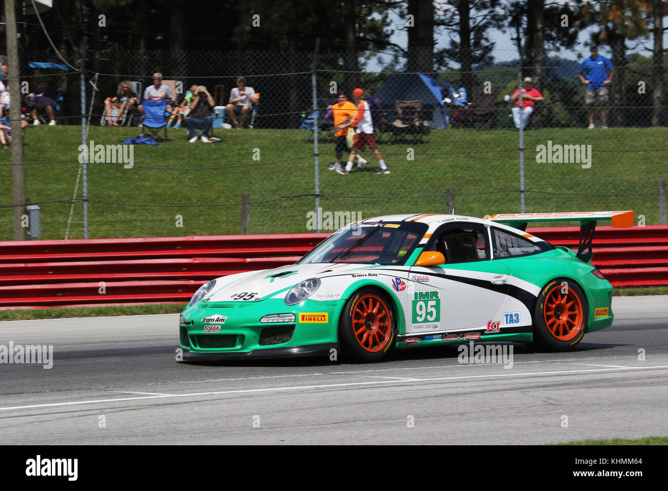 Car 95. Porsche 997. Condor Flynn, driver. Trans Am series race. Mid ...