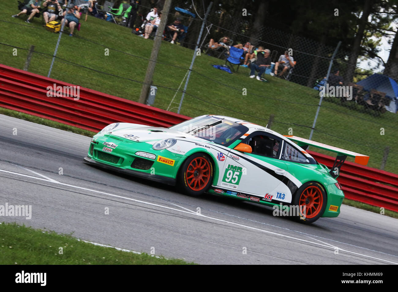 Car 95. Porsche 997. Condor Flynn, driver. Trans Am series race. Mid ...