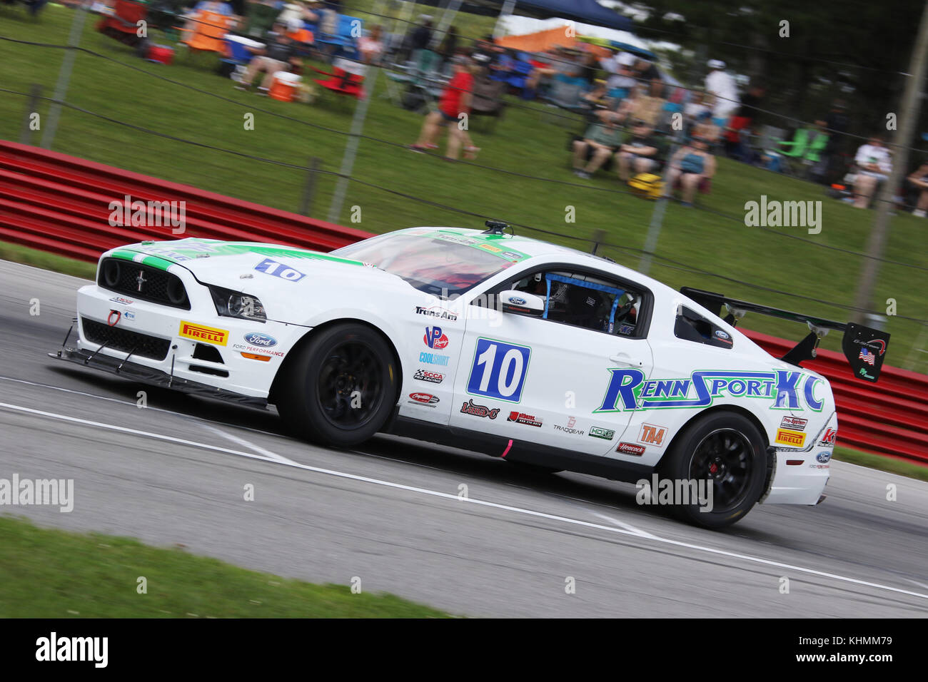 Car 10. Ford Mustang. JR Pesek, driver. Trans Am series race. Mid-Ohio ...